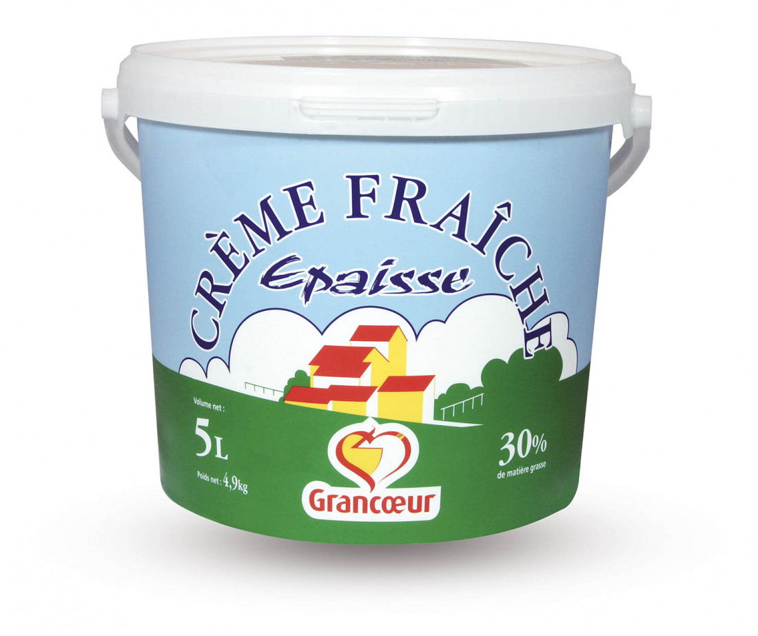 Crème fraîche épaisse 30 % MG 5 litres Grancœur | GRAL